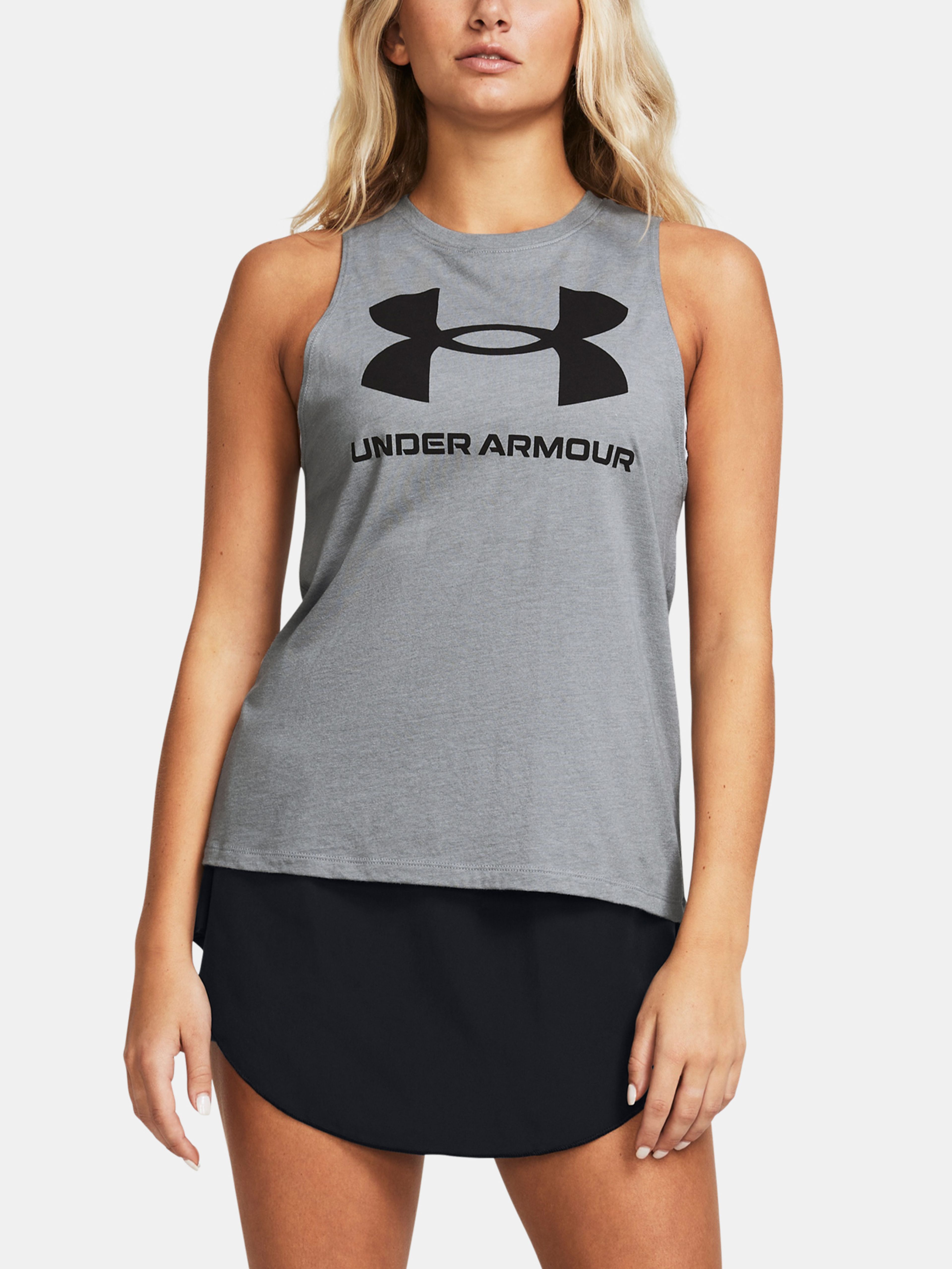 Mikina Under Armour UA Rival Fleece Graphic Hdy-GRY | underarmour.cz